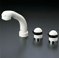 【楽天市場】KVK サーモスタット式洗髪シャワー 【KF260NEN】既設の3ッ穴タイプ洗面水栓の交換用水栓【KF260NEN】：住宅設備のプロショップDOOON！！