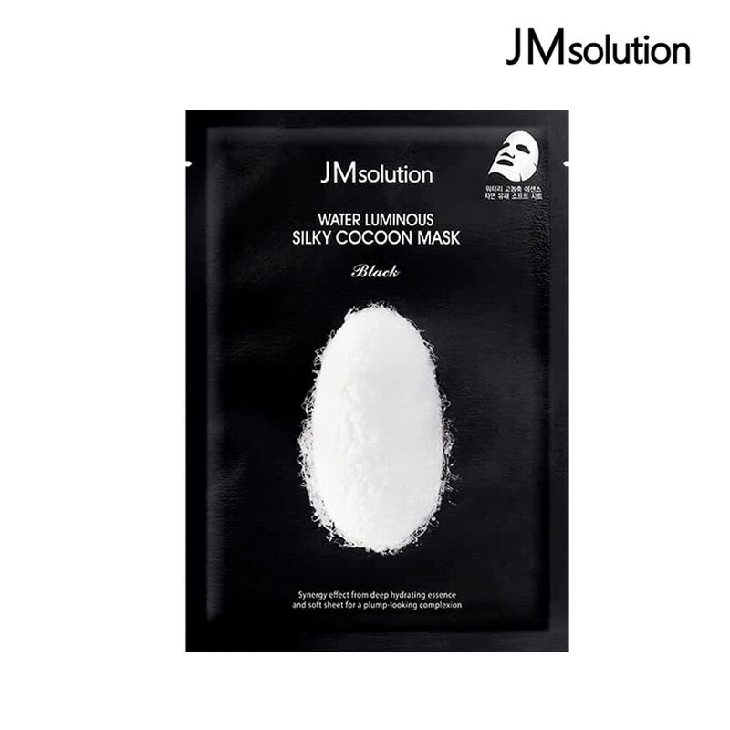 【楽天市場】【お試し1枚】JM solution JMソリューション ウォータールミナスシルキーコクーンマスク ブラック パック スキンケア 水分 保湿 韓国コスメ 正規品 国内発送：upsuke