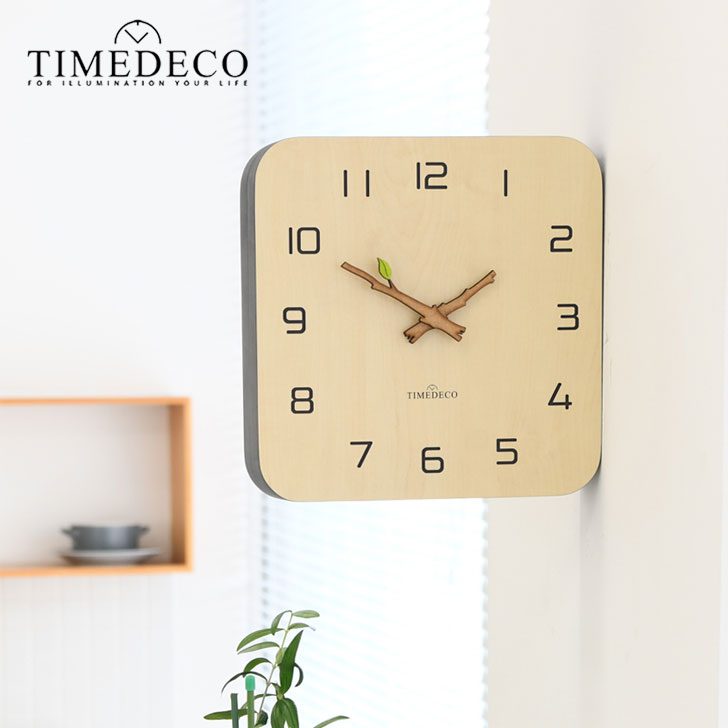 【楽天市場】タイムデコ 掛け時計 TIMEDECO 正規販売店 Leaf Double Clock 木の葉 両面掛け時計 卓上時計 置き時計 ...