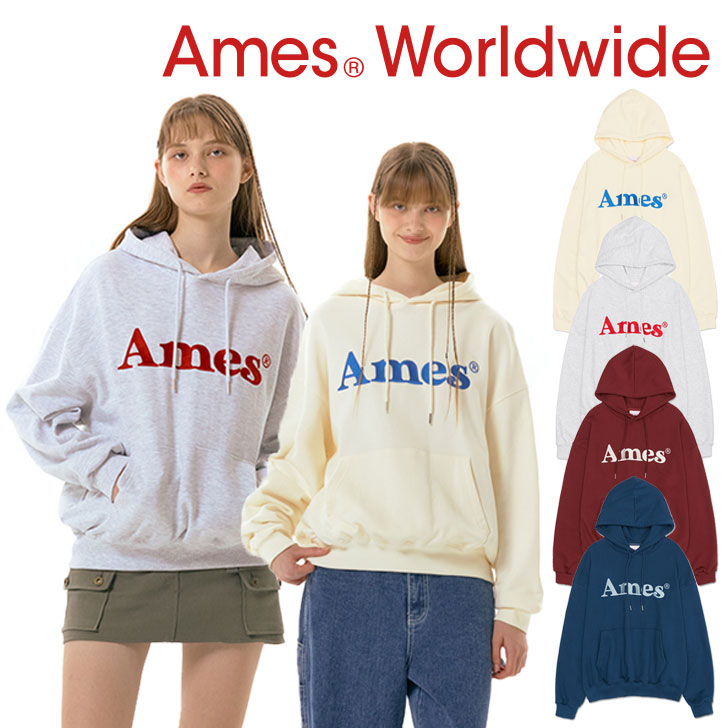 【楽天市場】アメス ワールドワイド パーカー Ames Worldwide 正規販売店 BASIC LOGO HOODIE ベーシック ロゴ フーディー BURGUNDY バーガンディー ...