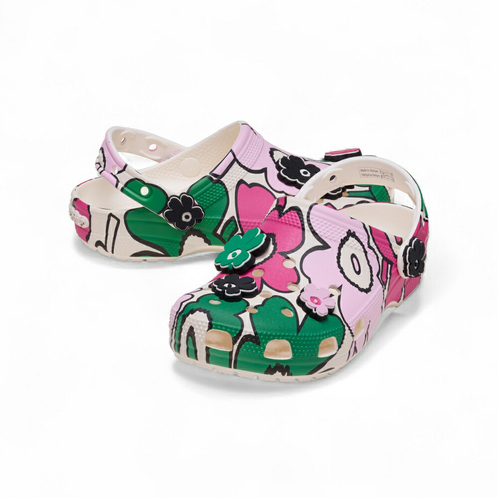 【楽天市場】クロックス マリメッコ クラシック クロッグ crocs Marimekko Classic Clog 211122-90H ...