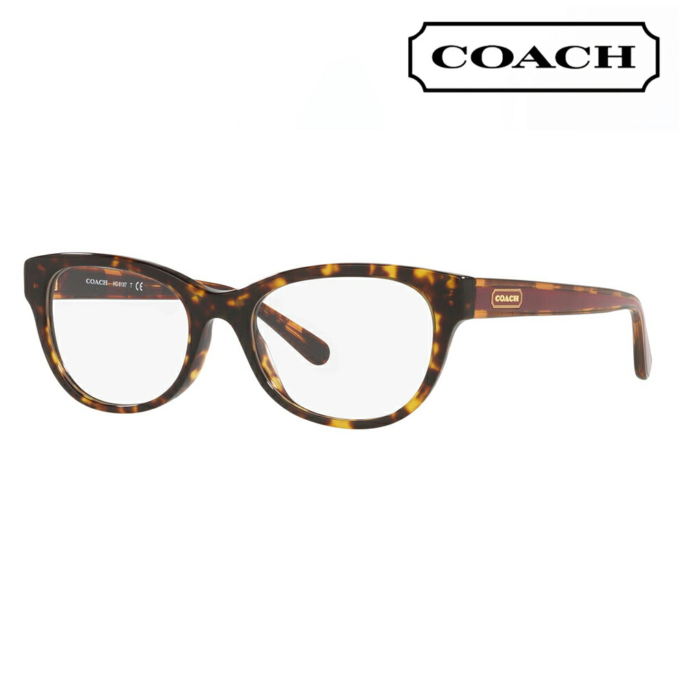 【楽天市場】【オススメ価格】度なし1.55レンズ交換+0円 コーチ メガネ フレーム HC6187F 5120 53 COACH オーバル ...
