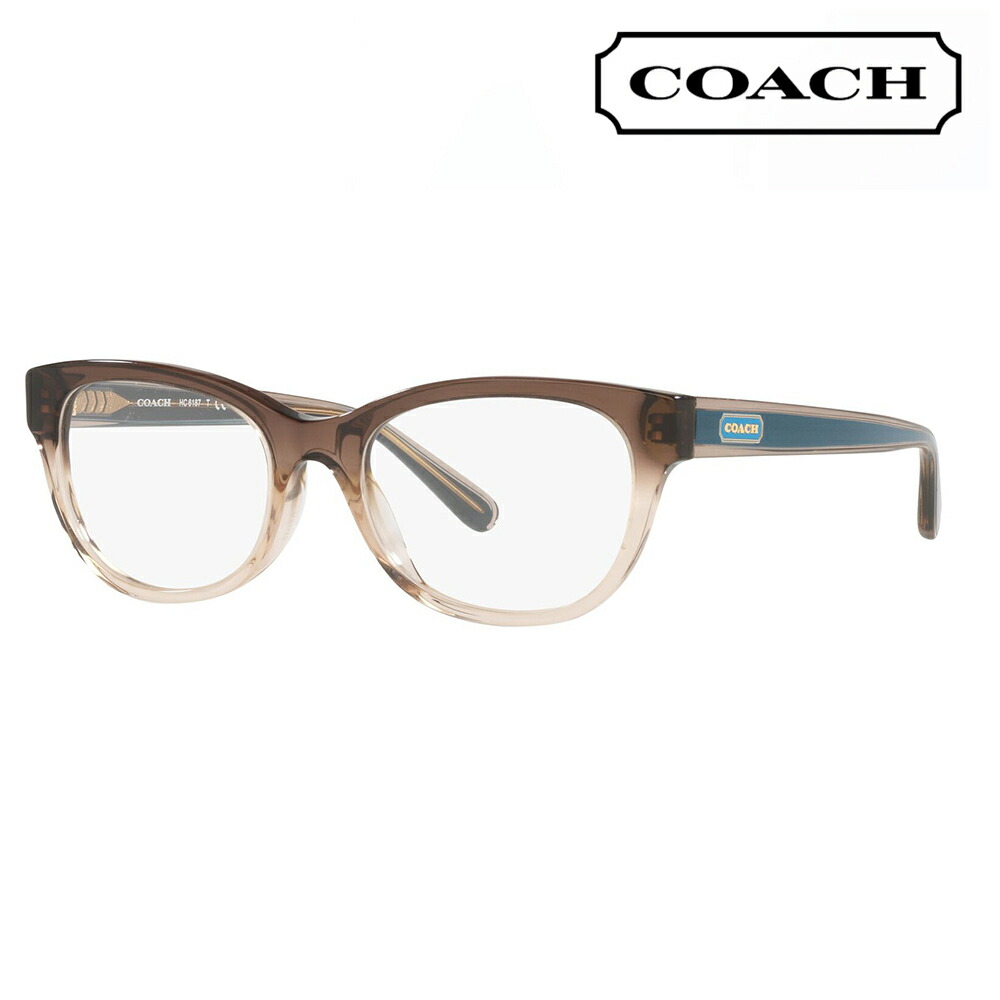 【楽天市場】【オススメ価格】度なし1.55レンズ交換+0円 コーチ メガネ フレーム HC6187F 5678 53 COACH オーバル ...