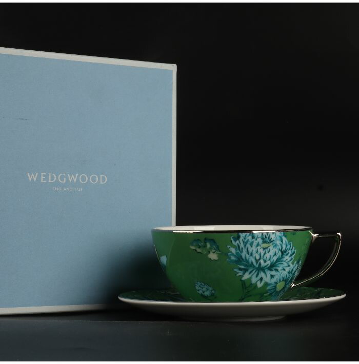 【楽天市場】WEDGWOOD ジャスパーコンラングリーンティーカップ 46/R-1184：uraart