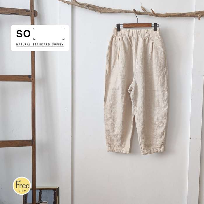 【楽天市場】【セール30％】SO リラックスワイドパンツ レディース so エスオー 綿麻 裏地付き コクーンシルエット ウエストゴム リボン 春 夏 秋 冬：urala-うらら-ナチュラル ...