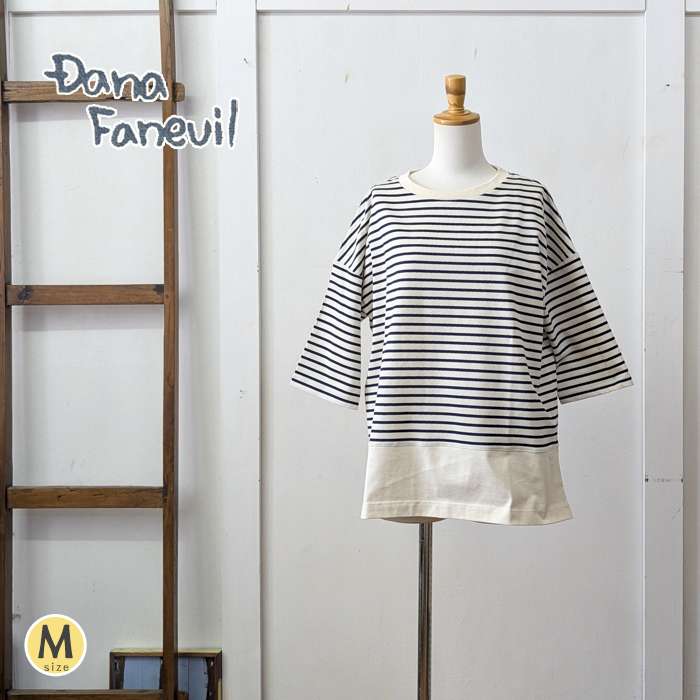【楽天市場】DANAFANEUIL ダナファヌル 大人ボーダーTシャツ ゆったりシルエット ドロップショルダー カジュアル 日本製 綿100% レディース：urala-うらら-ナチュラル 服 靴 鞄
