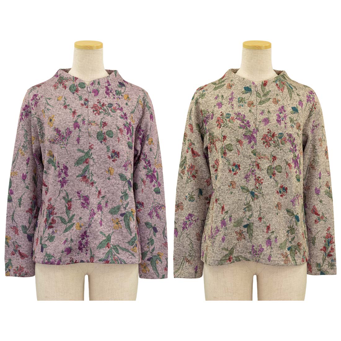 【楽天市場】あったか 裏シャギー ロングファスナー ストレッチ カットソー Tシャツ 裏起毛 高齢者 70代 80代 90代 秋冬 母の日 ...