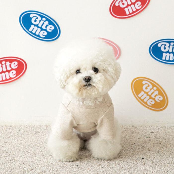 【楽天市場】※予約販売【BITE ME】Mochi t-shirt（Oatmeal） 韓国 ブランド かわいい おしゃれ プレゼント 小型犬 NEW 春 夏 秋 丈夫 ペット用品：URBAN ...