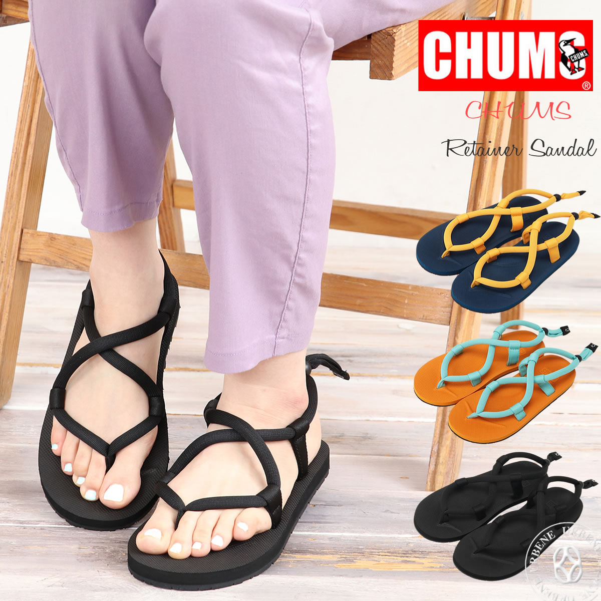 【楽天市場】【20%OFFセール】チャムス CHUMS チャムスリテイナーサンダル ( ch63-1025 ) CHUMS Retainer ...