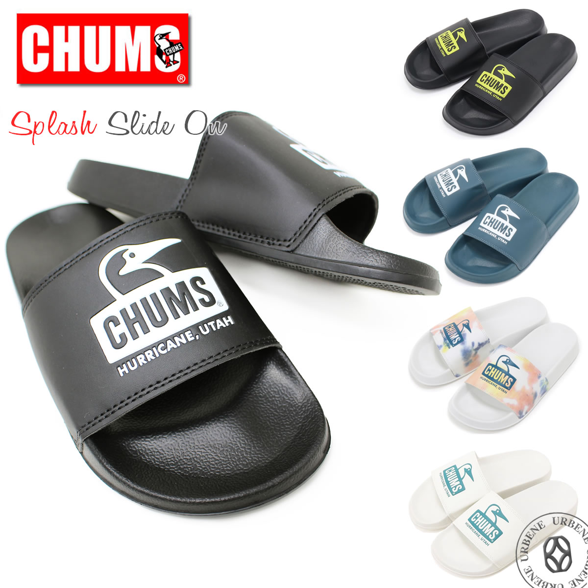 【楽天市場】シャワーサンダル チャムス CHUMS スプラッシュスライドオン (ch63-1016) スポーティー 靴 ビーサン スリッポン ...