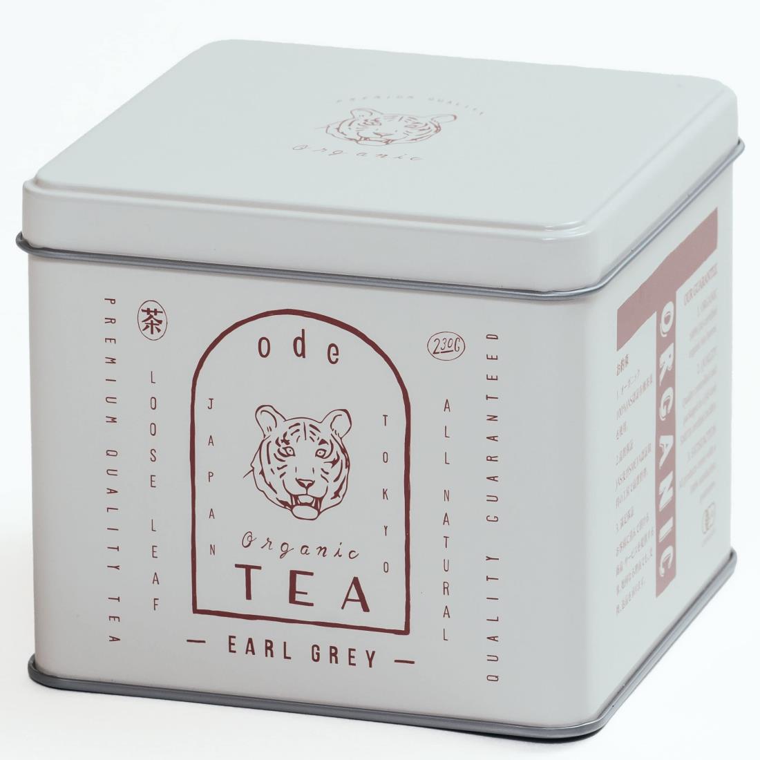 【楽天市場】ode tea オーガニックティー 有機紅茶 アールグレイ 230g缶 ギフトに最適 Organic Tea Earl Grey ...