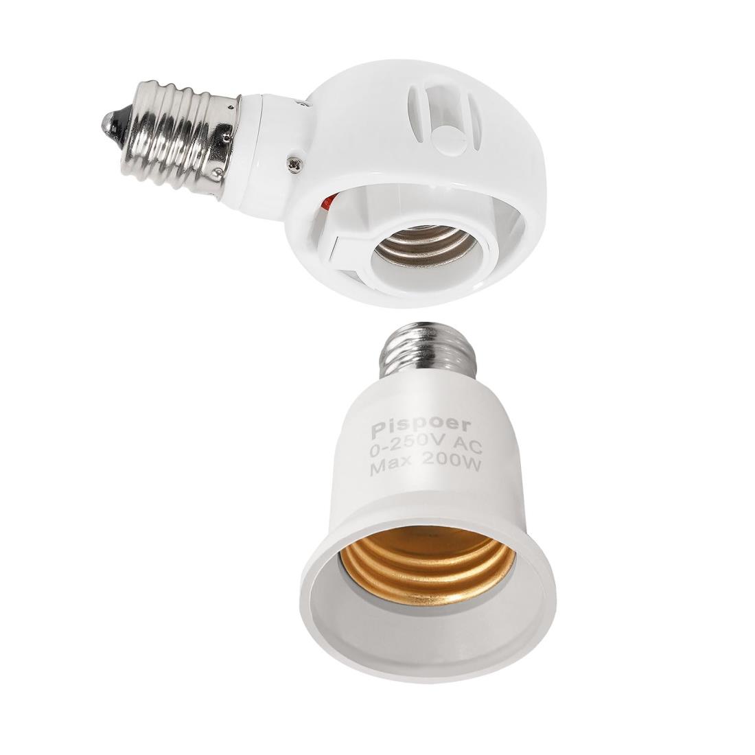 【楽天市場】Pispoer|-くみあわせがたE17-E26 LED電球専用可変式ソケット-屋内用-ソケット変換コンセント-簡単取付 工事不要-AC 100V-ホワイト 1個セット。：URC