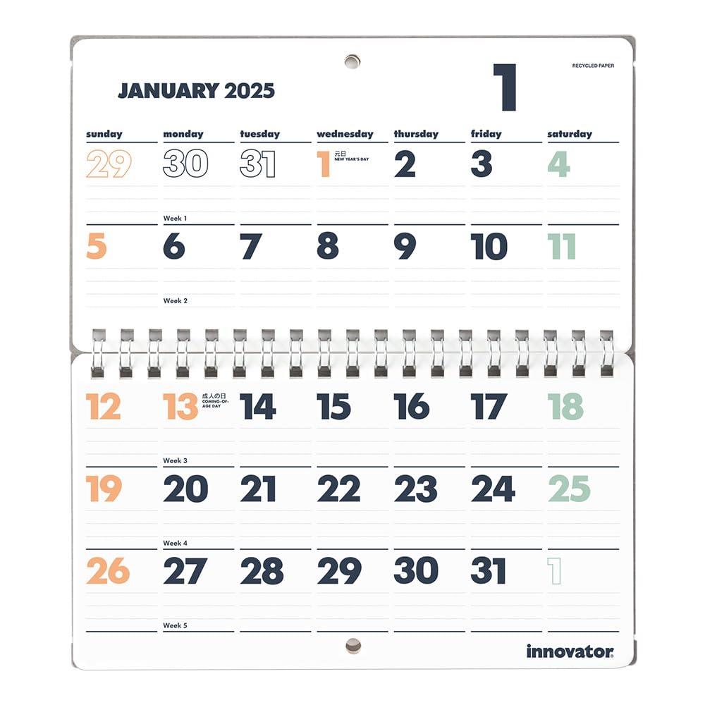 【楽天市場】【スーパーSALEポイント10倍】イノベーター 2025年 カレンダー インハンド 31356006：URC