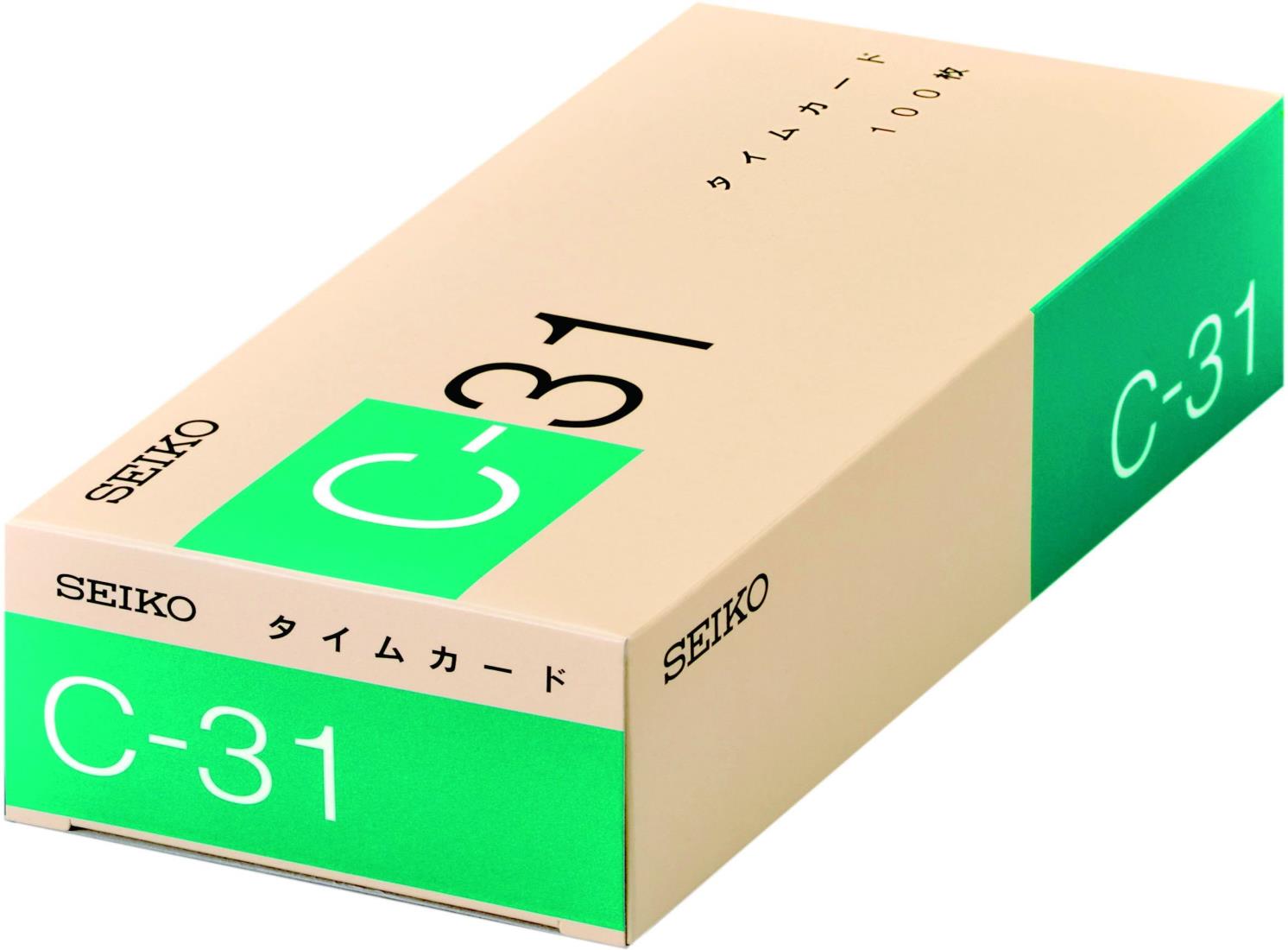 【楽天市場】セイコーソリューションズ タイムカード C31カード 100枚入 セイコー CA-C31：URC