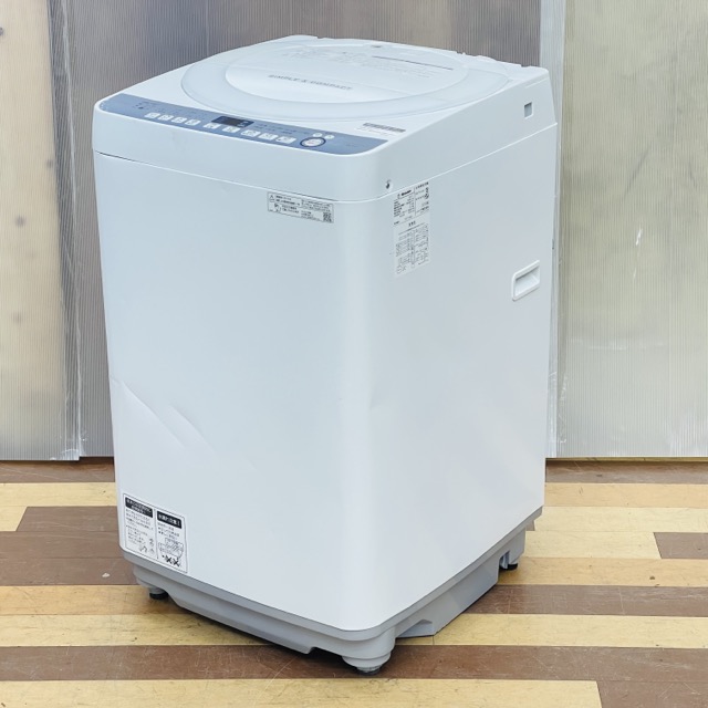 【楽天市場】★新生活応援フェア★今だけ大安売り開催中!!☆☆☆ 送料無料 分解洗浄 メンテナンス済 SHARP シャープ 7kg 全自動洗濯機 ...