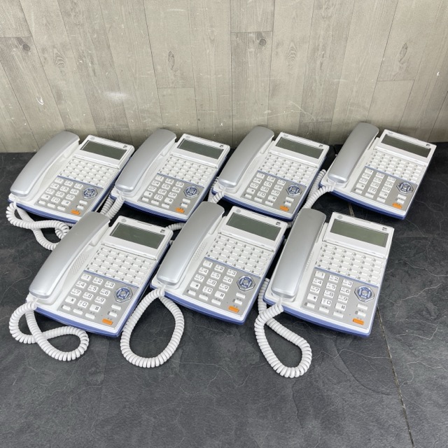 【楽天市場】ビジネスフォン7台【中古】動作保証 SAXA サクサ TD720 ホワイト×シルバー 30ボタン 多機能電話 /57646 ...