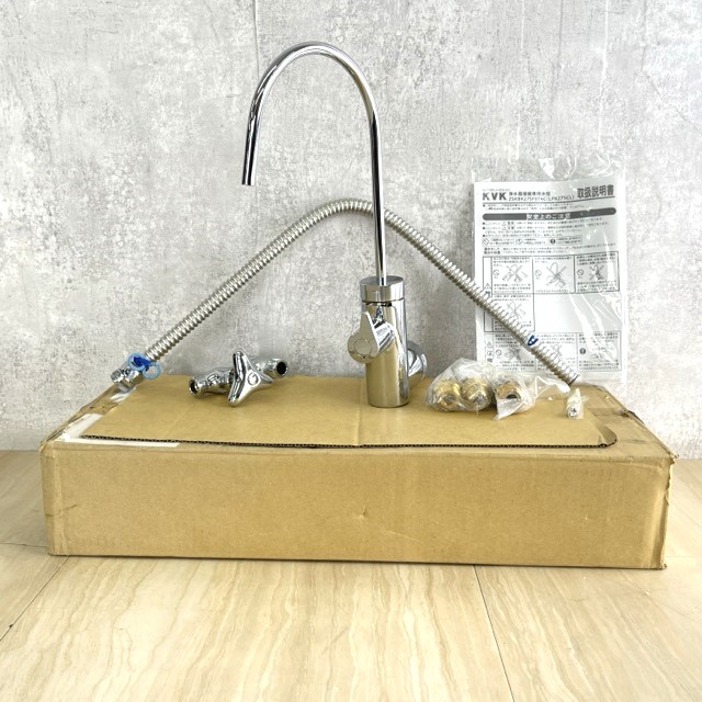 【楽天市場】★スーパーセール期間中限定ポイント10倍★元止め式水栓13 浄水器専用水栓 【未使用品】 KVK LFK275CL 立水栓 住宅設備 キッチン リフォーム / 92251 ...