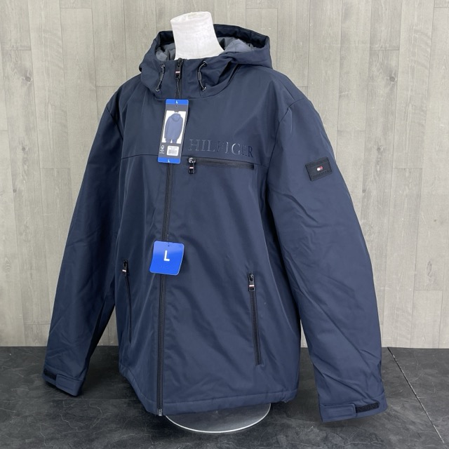 【楽天市場】ナイロンジャケット 【展示品】 タグ付き TOMMY HIFIGER トミーヒルフィガー ネイビー 410 メンズ Lサイズ ...