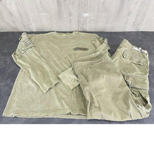 【楽天市場】AVIREX 上下セット 【中古】 長袖 ロンT パンツ メンズ Sサイズ Mサイズ 衣類 アヴィレックス /59069 ...