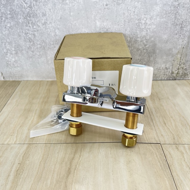 【楽天市場】未使用保管品 SAN-EI 三栄 ツーバルブ洗面混合栓 K51-13 台付2ハンドル混合水栓 リフォーム 住宅設備/59184：urica楽天市場店