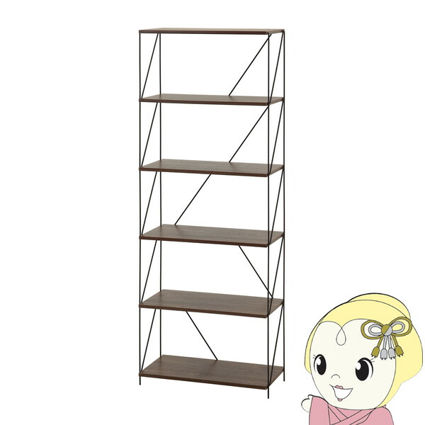 【楽天市場】オープンラック オープンシェルフ 不二貿易 EZBO ワイヤーラック 6段 60幅 ミドルブラウン 工具不要 組立簡単 おしゃれ ...