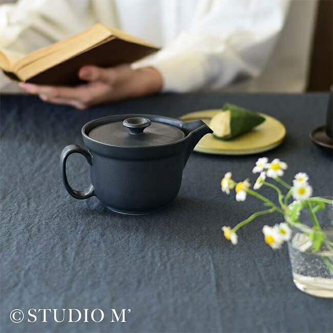 【楽天市場】\特典あり／studio m’ スタジオエム ルースン ポット[急須 ティーポット 陶器 磁器 おしゃれ 日本製 紅茶 煎茶 ...