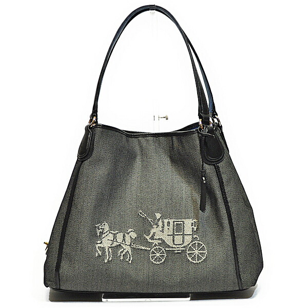 【楽天市場】コーチ COACH ショルダー バッグ F35344 SVA16 ホース アンド キャリッジ エディー ショルダー ブラック ...