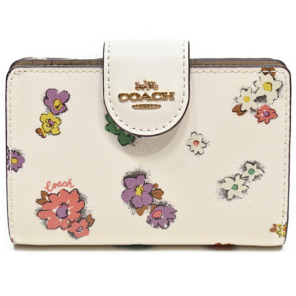 【楽天市場】コーチ COACH 財布 折り財布 二つ折り財布 CA737 IMCAH アウトレット 花柄 レディース PVC フローラル ...