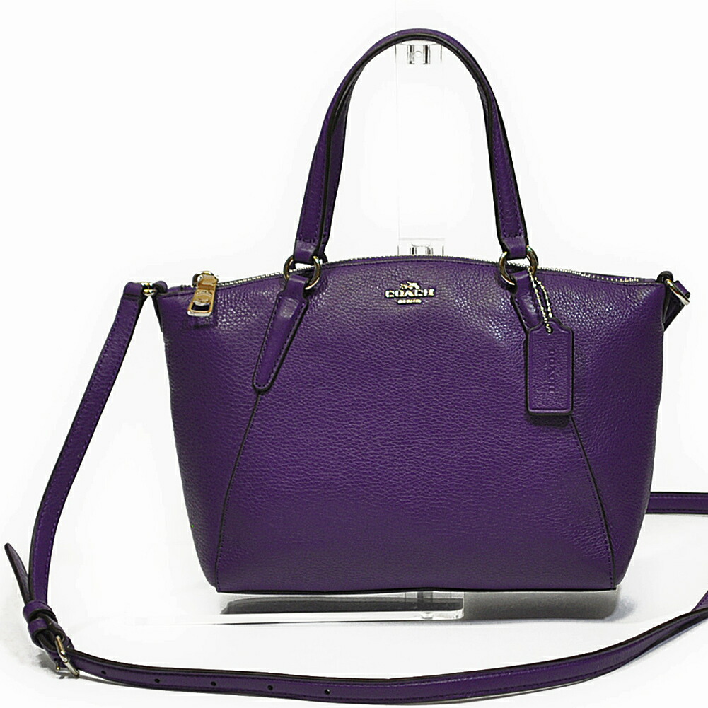 【楽天市場】コーチ COACH トート バッグ 斜め掛け F57563 SV/PX ペブルド レザー ミニ ケルシー サッチェル パープル ...