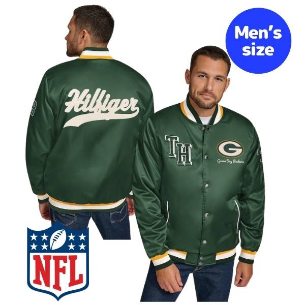 【楽天市場】【送料無料】 NFL公式 メンズ アウター スタジャン バーシティジャケット ジャンパー アメフト グリーンベイ・パッカーズ ...