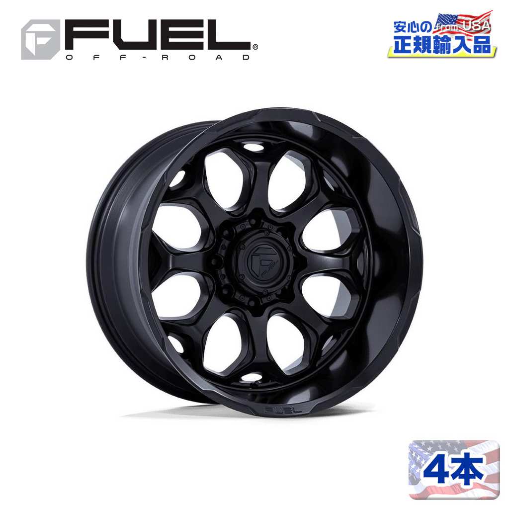【楽天市場】【FUEL OFFROAD (フューエルオフロード) 正規代理店】22インチホイール 4本セットFC862 SCEPTER 22× ...