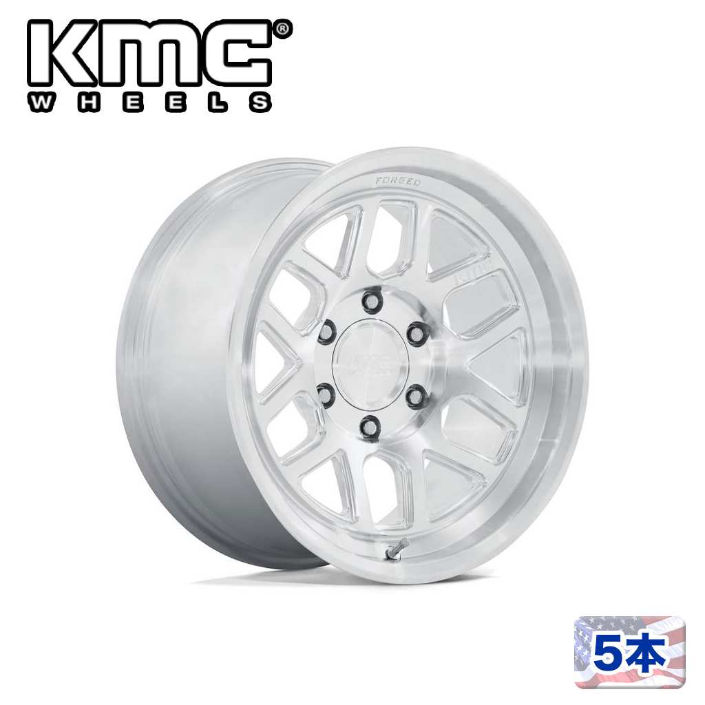 【楽天市場】【KMC 正規品】18インチホイール 5本KM451 MESA FORGED MONOBLOCK 18×9 8H 180 ±0 CB124.2RAW MACHINED汎用 ...