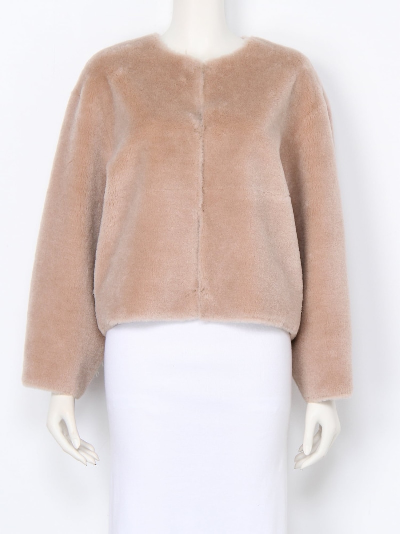 【楽天市場】【SALE／40%OFF】ショートファージャケット FRAY I.D フレイ アイディー ジャケット・アウター その他のジャケット・アウター ベージュ ホワイト パープル【RBA ...