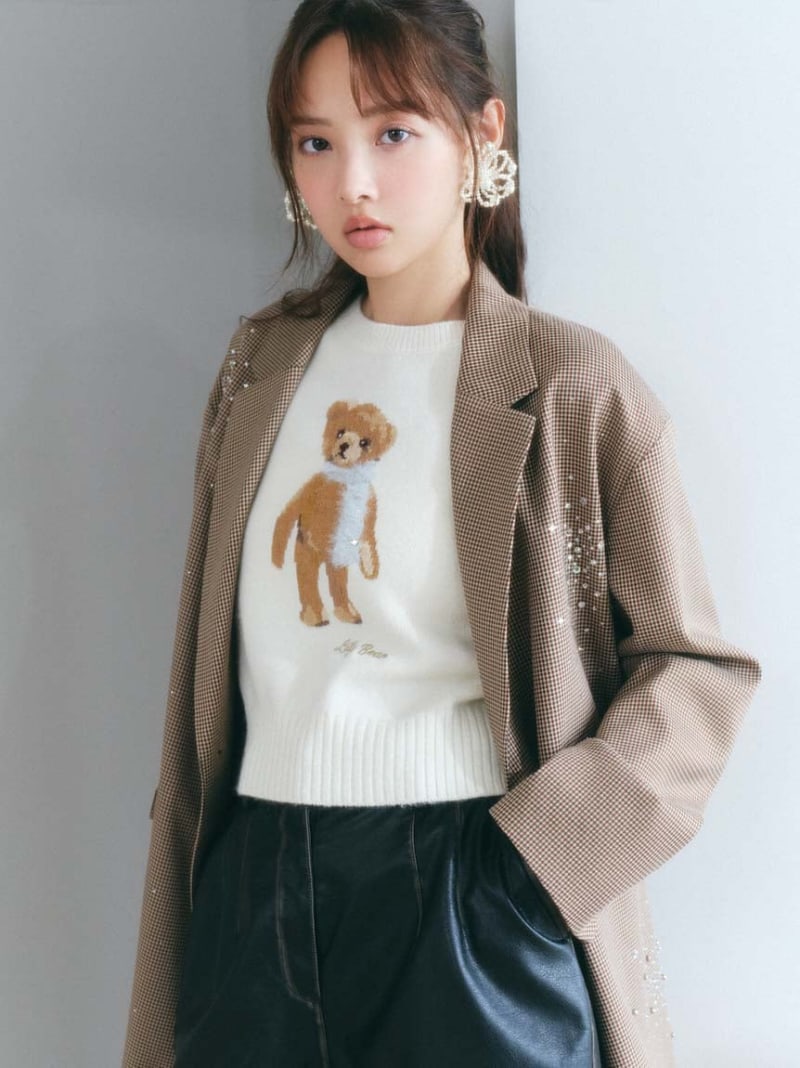 【楽天市場】【SALE／30%OFF】Lily Bearマフラーニットプルオーバー LILY BROWN リリーブラウン トップス ニット ...