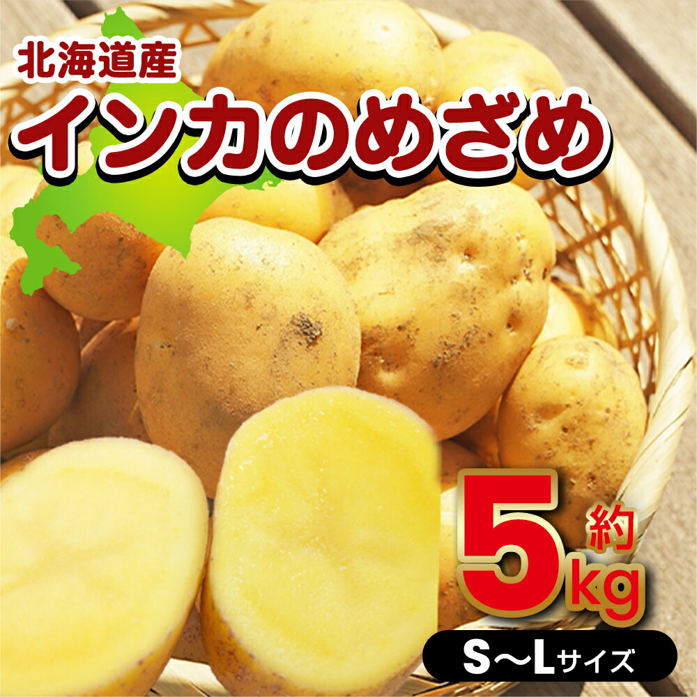 【楽天市場】10月中旬以降発送インカのめざめ じゃがいも ホクホク 濃厚 甘い 黄金 北海道産 約5kg S～Lサイズ 馬鈴薯 丸進青果セレクト ジャガイモ じゃがいも 芋 北海道 名産 料理 ...