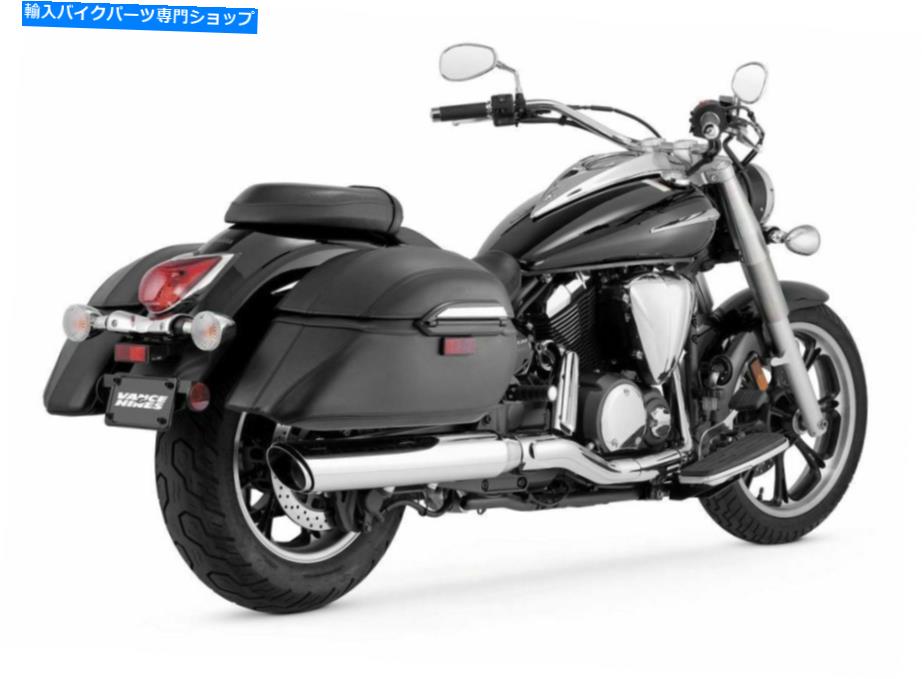 【楽天市場】クロームパーツ ヤマハXVS950 V-STAR 2009-2015クロムのためのツインスラッシュスタガード排気 Twin ...