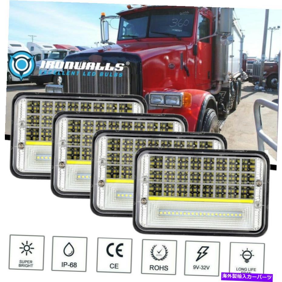 【楽天市場】USヘッドライト Kenworth PeterBilt 357 379 379 379 LEDヘッドライトHI / LOシール ...