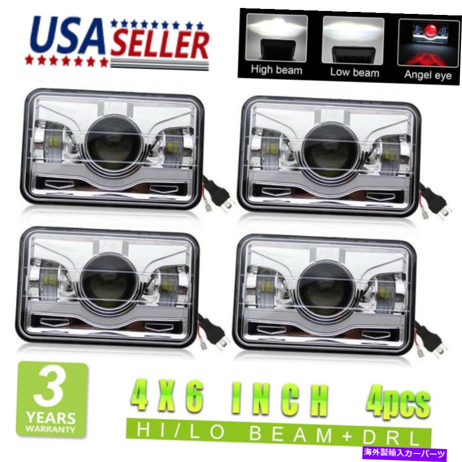 【楽天市場】USヘッドライト 4×4 "x 6" LEDヘッドライトクリー族電球交換HID H4656 / 4651シールヘッドランプ 4x ...