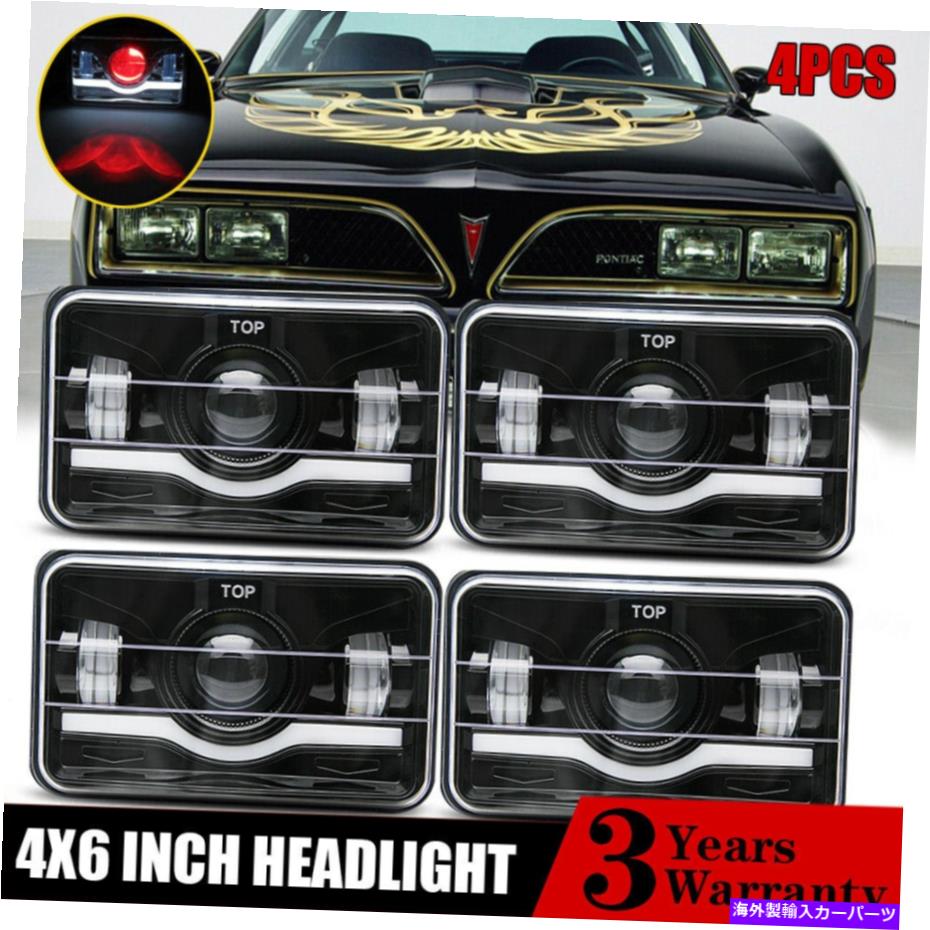 【楽天市場】USヘッドライト 77-81 Pontiac Firebird Trans AM LEDヘッドライト4x6 "ハイロービーム ...