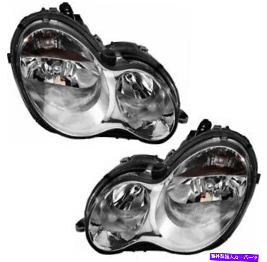 【楽天市場】USヘッドライト ヘッドライトアセンブリペア05 06 07メルセデスベンツC230 C240 C280 C320 C350 ...