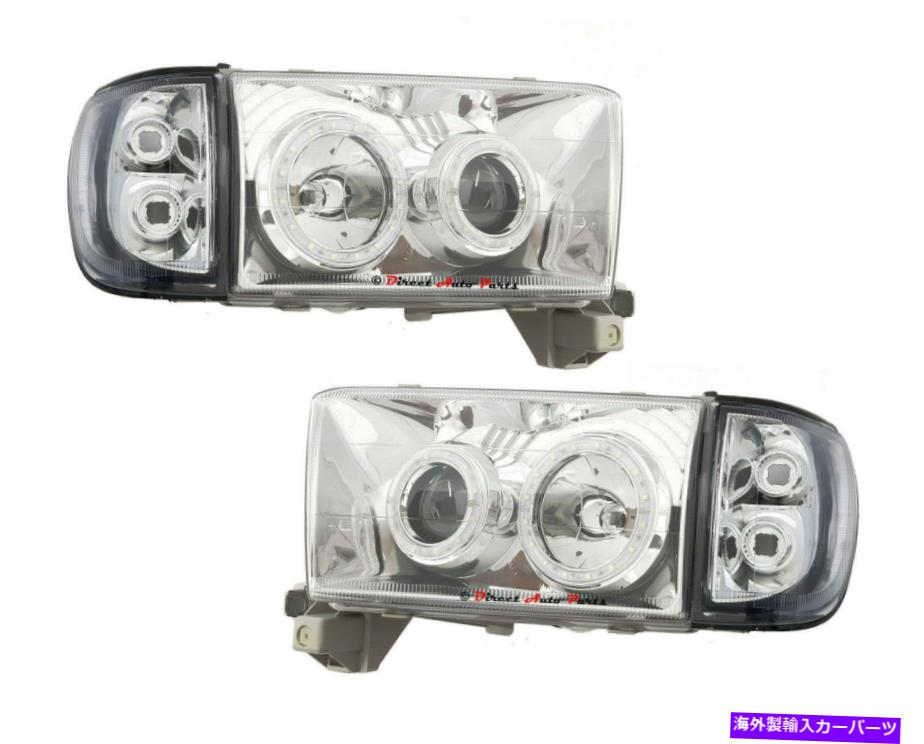 【楽天市場】USヘッドライト * LED Angel Eyes Head Light Lump Sity Toyota Hilux Surf ...