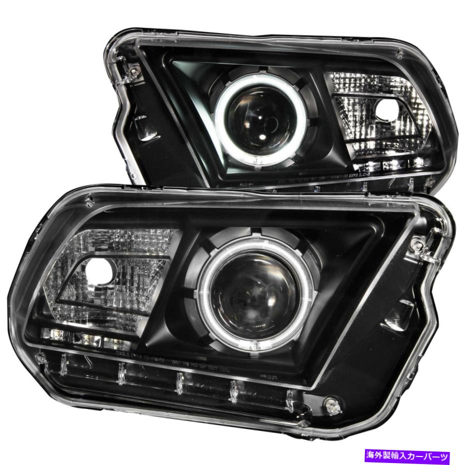 【楽天市場】USヘッドライト 10-14マスタング：プロジェクタヘッドライトセットW / Halo Anzo USA 121323 Fits ...