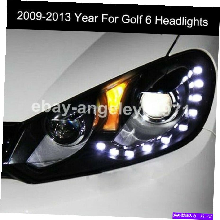 【楽天市場】USヘッドライト VWゴルフのためのLEDヘッドライト6 MK6 LEDヘッドライト2009- 2013年SY LED Head ...