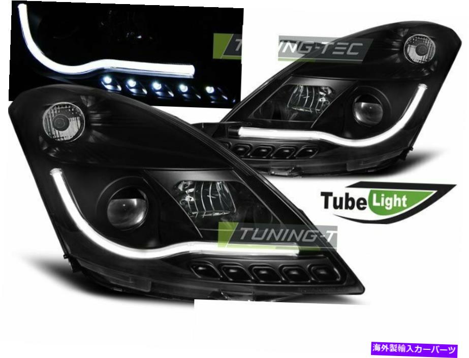 【楽天市場】USヘッドライト ヘッドライトDRL LED LTIライトチューブスズキスイフト4 FZ NZ 10-13ブラックFreeship ...