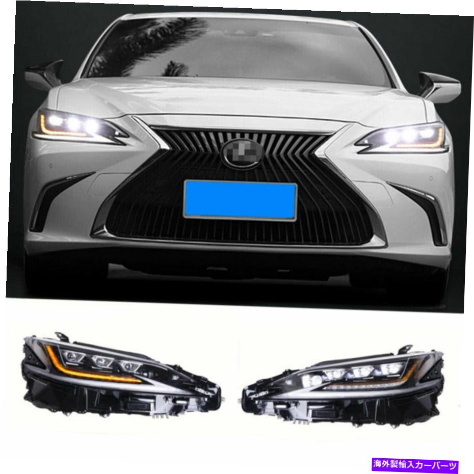 【楽天市場】USヘッドライト Lexus ES LEDヘッドライトプロジェクターLED DRL 2018-2021のOEM Halogenを元 ...