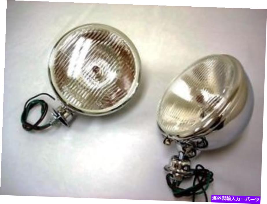 【楽天市場】USヘッドライト 7 "キングビーストリートロッドヘッドライトクロームバケットH4電球 7" King Bee Street ...