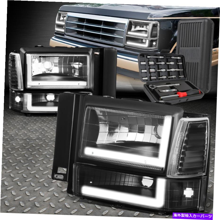 【楽天市場】USヘッドライト 91-94フォードエクスプローラデュアルLED DRLブラック/クリアヘッドライトバンパーランプ+ツールセット ...