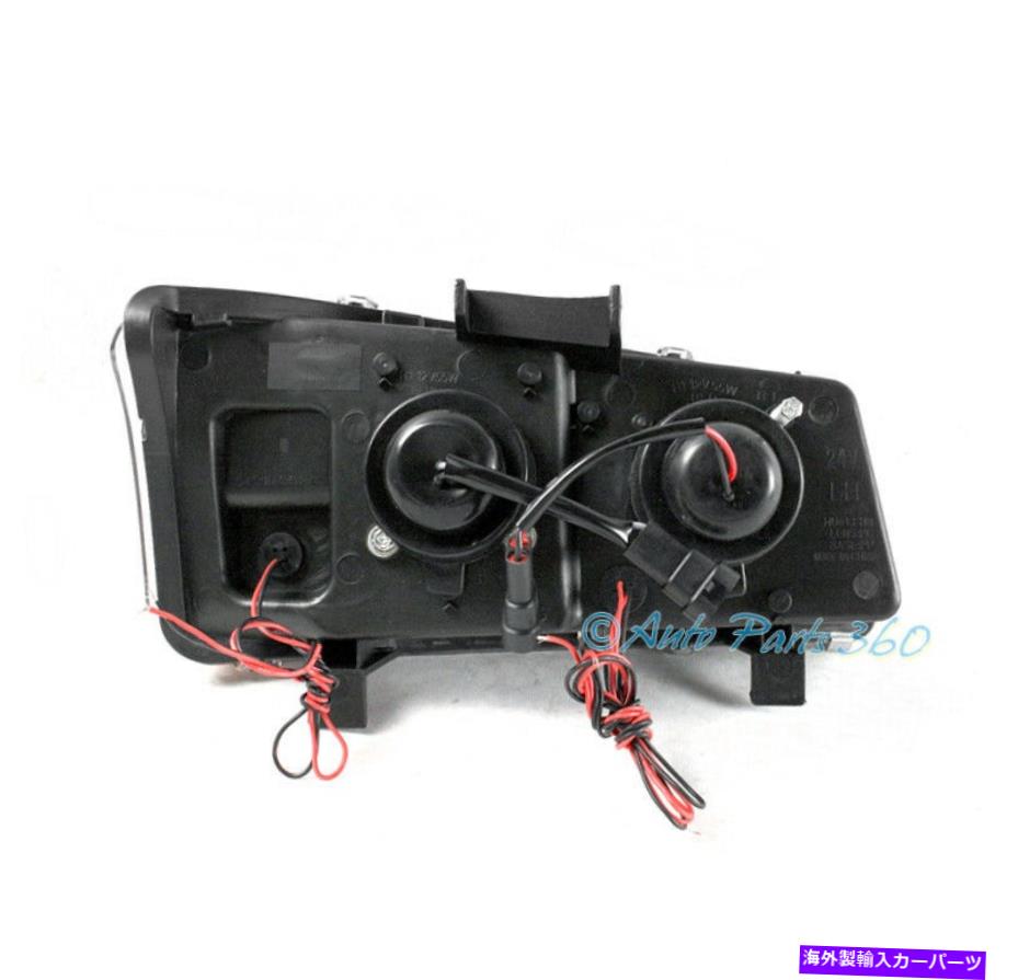 【楽天市場】USヘッドライト 03-06 Chevy Silverado Halo LEDブラックプロジェクターヘッドライトランプW ...