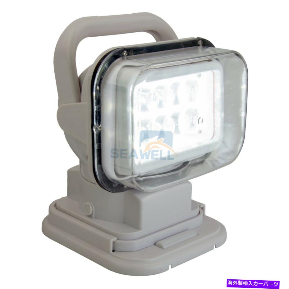 【楽天市場】USヘッドライト オフロードトラック車50WのためのマリンLEDサーチライトボートリモートコントロールスポットライト Marine LED Searchlight Boat ...