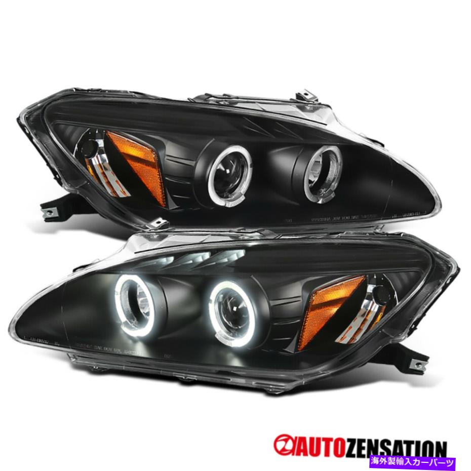 【楽天市場】USヘッドライト 2004-2009ホンダS2000 AP2ブラックLEDデュアルハロープロジェクターヘッドライトランプ For ...